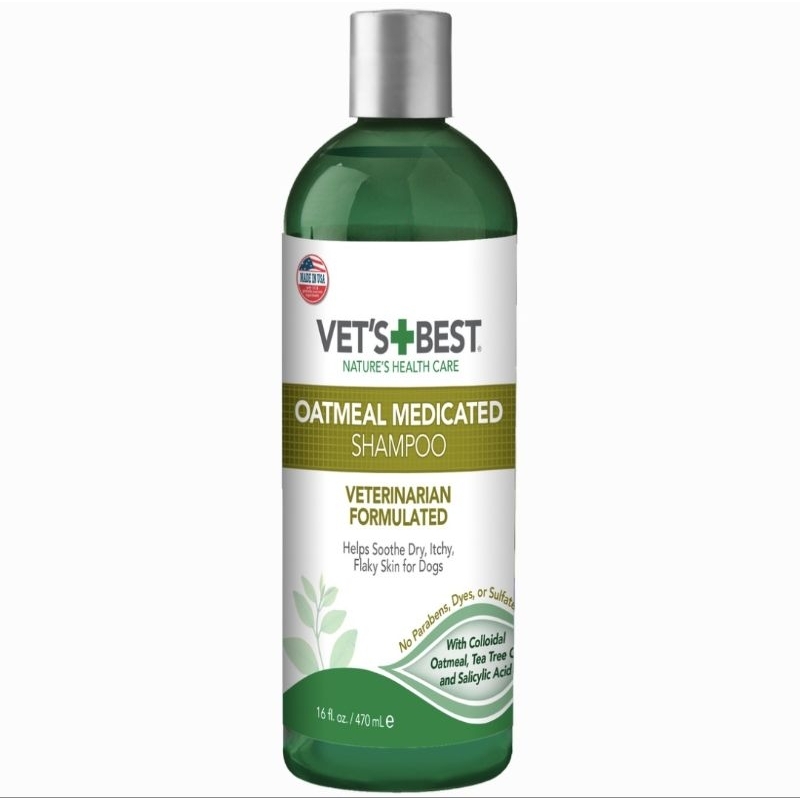 Jual VET'S BEST Oatmeal Medicated Dog Shampoo | Shopee Indonesia