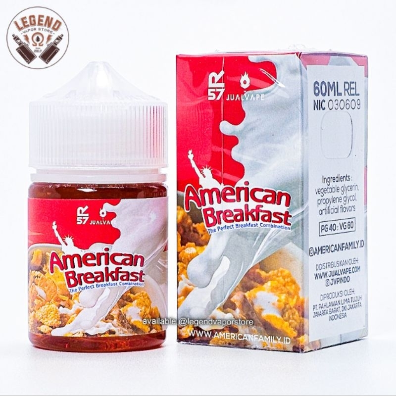 Jual FREEBASE - LIQUID AMERICAN BREAKFAST V1 Cereal Oat Milk 60ML 3MG ...