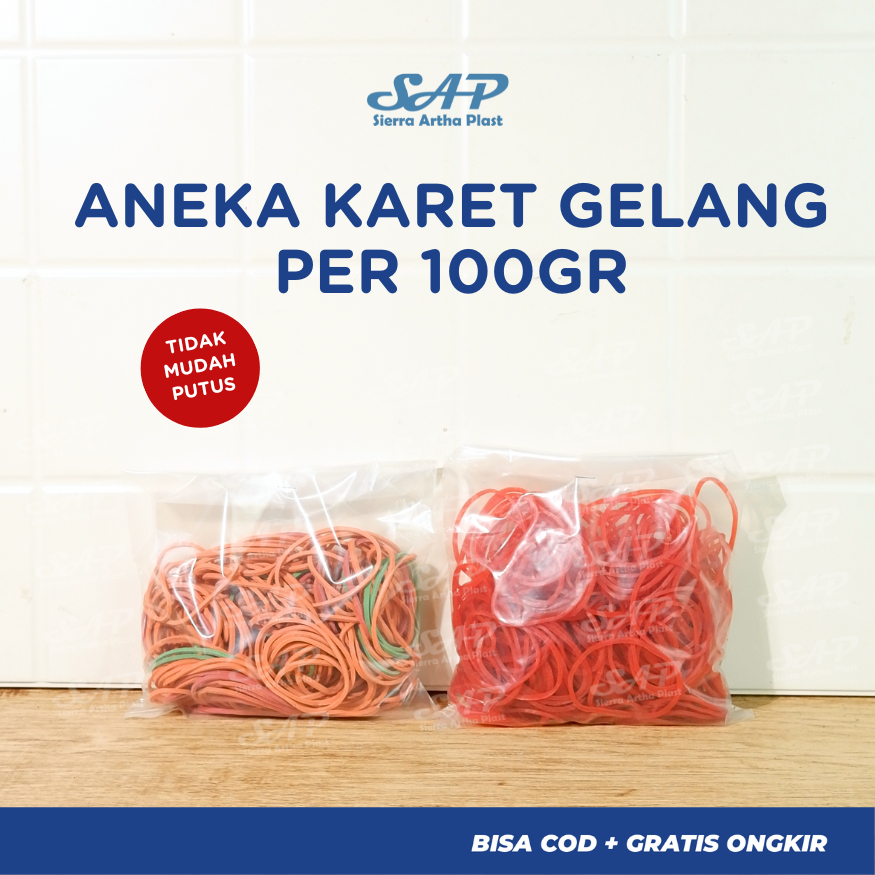 Jual 100 Gram - Karet Gelang Pentil Mix Warna / Karet Gelang Pentil Mix ...