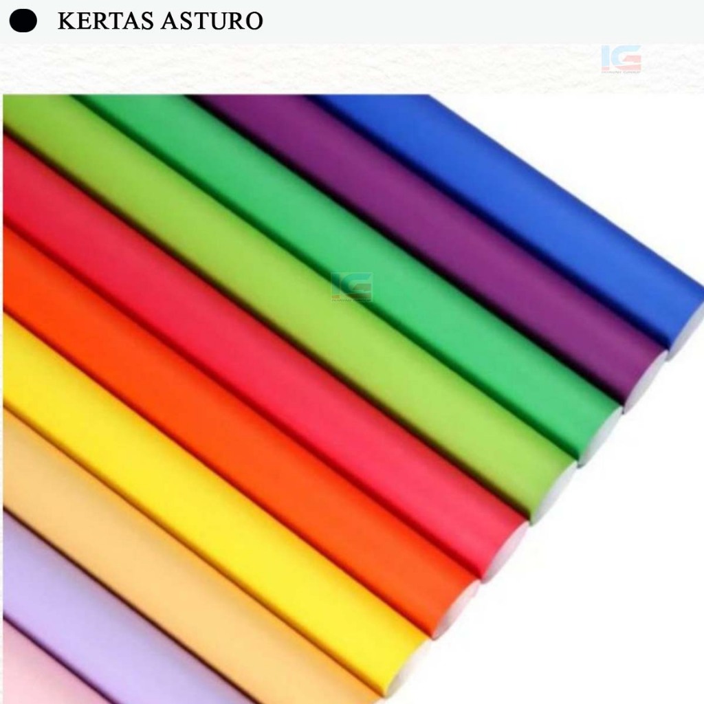 Jual Kertas Asturo Warna 1 Pack isi 12 Pcs | Shopee Indonesia