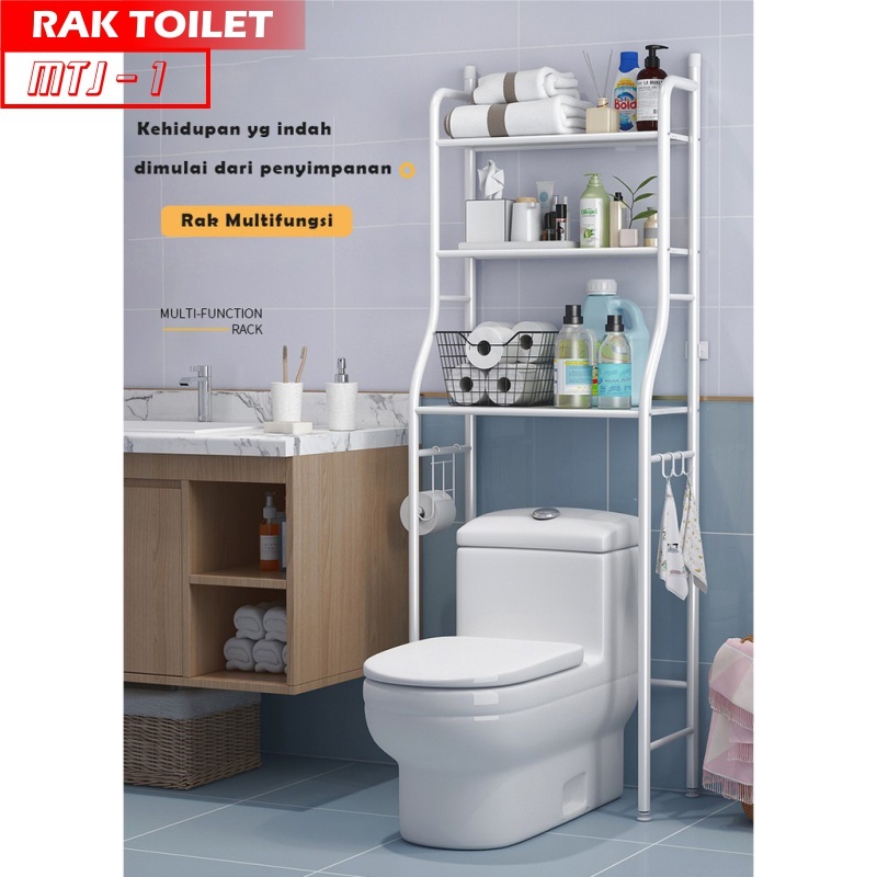 Jual Rak Toilet Wc - Rak Handuk Sabun Kloset Toilet Mtj 1 Rak Serbaguna ...