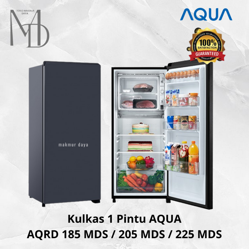 Jual Kulkas Aqua 1 Pintu AQRD185MDS / AQRD 185 / 205 / 225 MDS Original ...