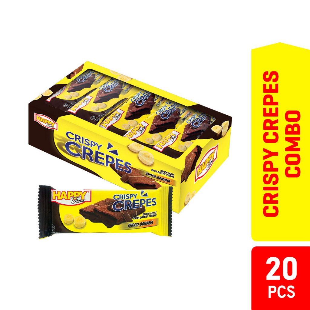Jual Happy Time Crispy Crepes Combo (1 Pack Isi 20 Pcs) | Shopee Indonesia