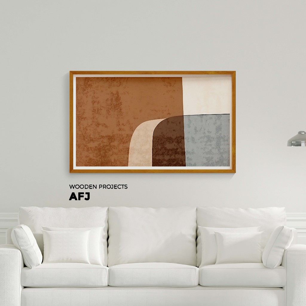 Jual Wooden Projects Hiasan Dinding Frame Kayu Premium Wall Decor Aesthetic Motif Abstrak - AFJ ...