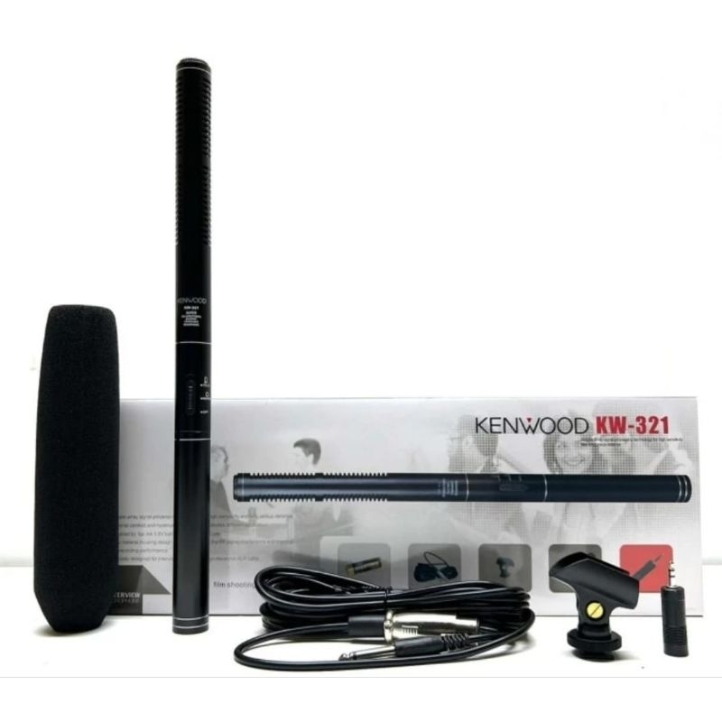 Jual MIC KABEL KENWOOD KW 321 MIC SHOTGUN / TELESCOPIC MICROPHONE | Shopee Indonesia
