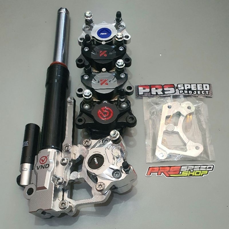 Jual braket kaliper 2p shock ktc depan 260mm breket vnd 2piston 260 ...
