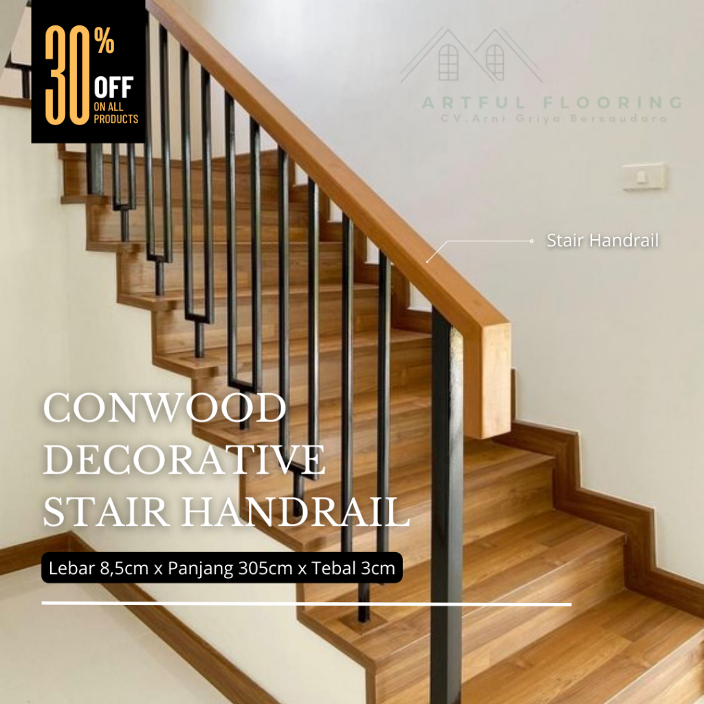 Jual PROMO!! Conwood Stair Handrail-Pegangan Tangga | Tebal 3cm ...