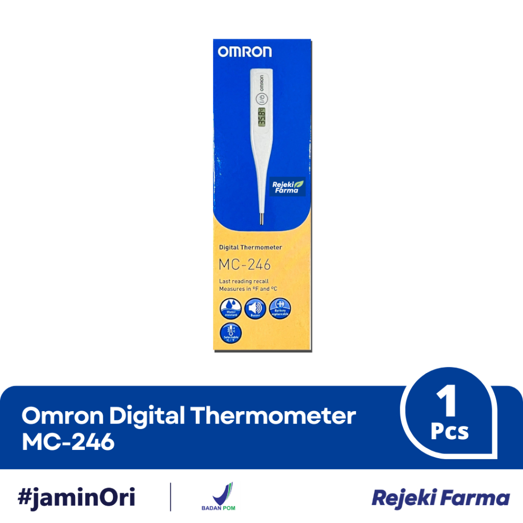 Jual OMRON Model MC-246 Digital Thermometer MC246 Suhu Tubuh Termometer | Shopee Indonesia