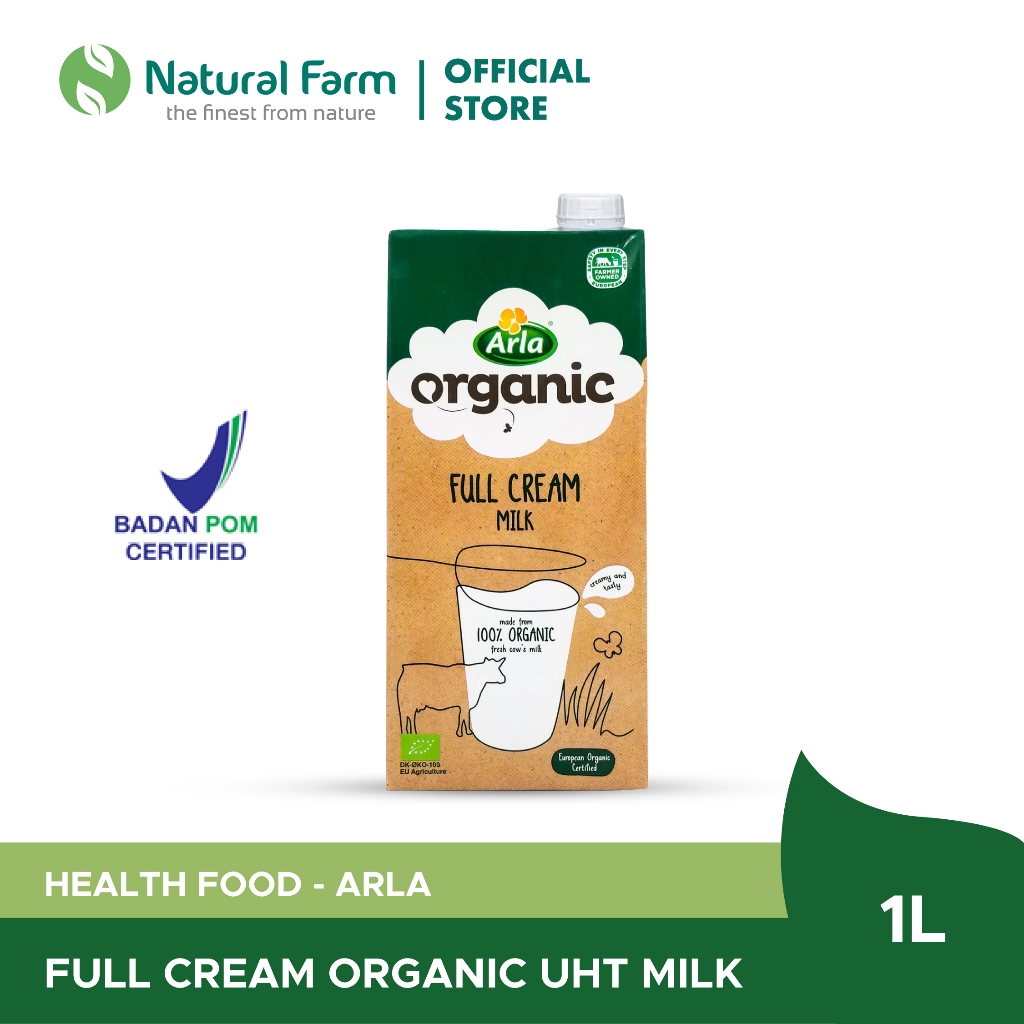 Jual Arla Full Cream Organic UHT Milk - 1 Liter | Shopee Indonesia