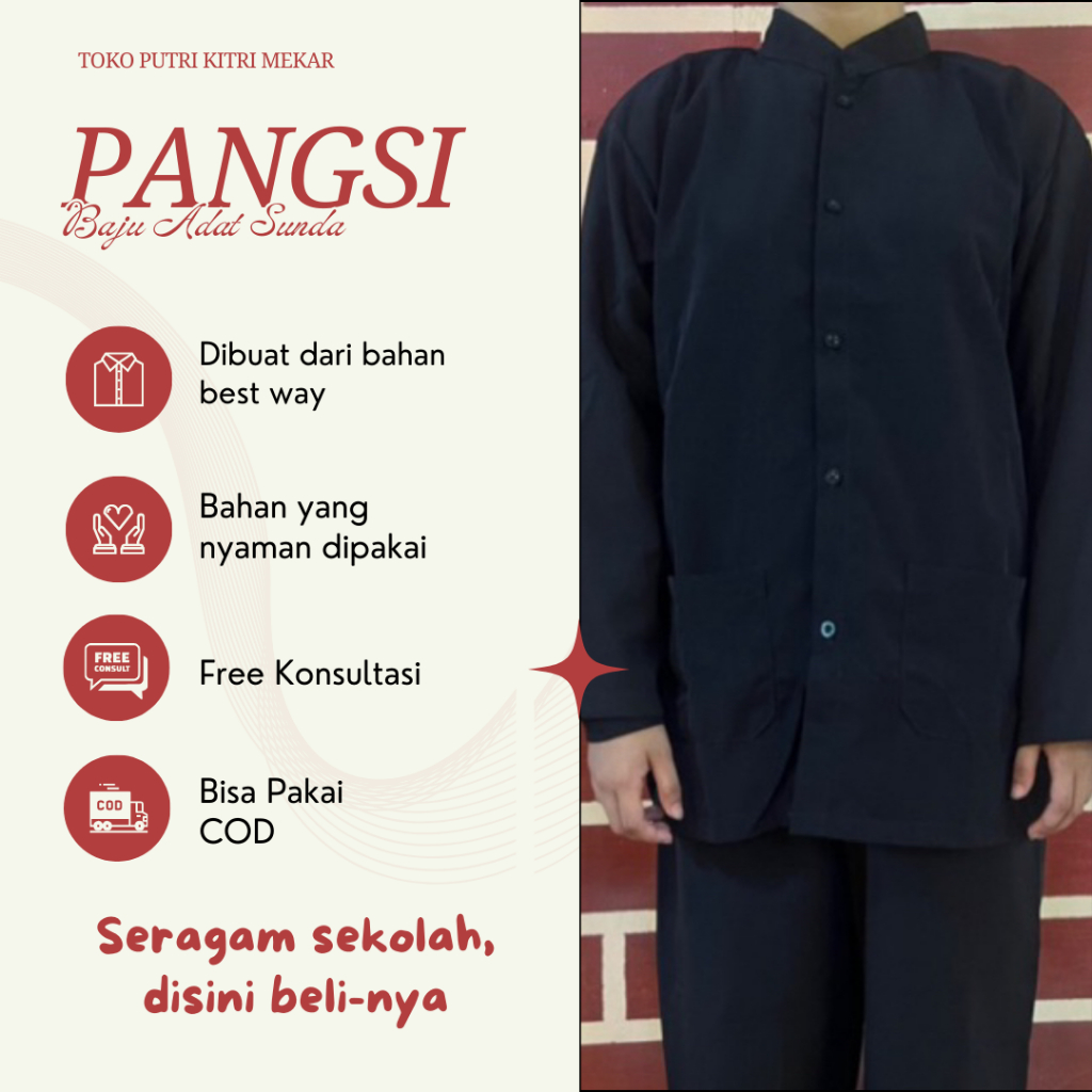 Jual Baju Pangsi Pria Adat Sunda Banten Bandung Jawa Barat Anak Laki ...
