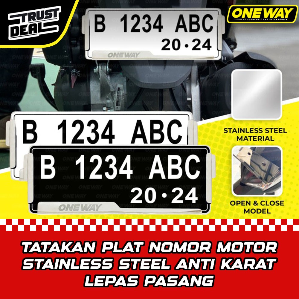 Jual Tatakan Bingkai PLAT NOMOR MOTOR Vario Scoopy Stylo Mio Aerox ...