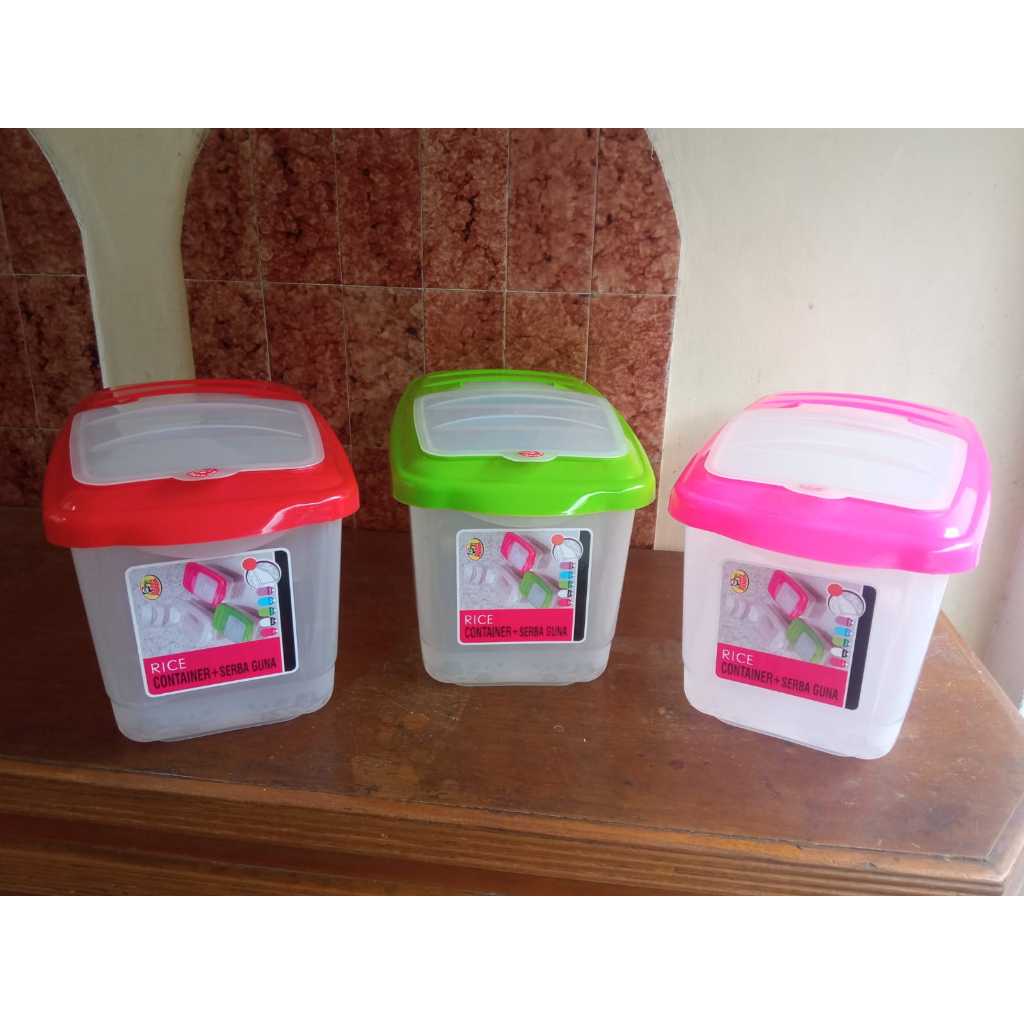 Jual rice box 5 liter / tempat penyimpanan beras/ wadah beras | Shopee ...