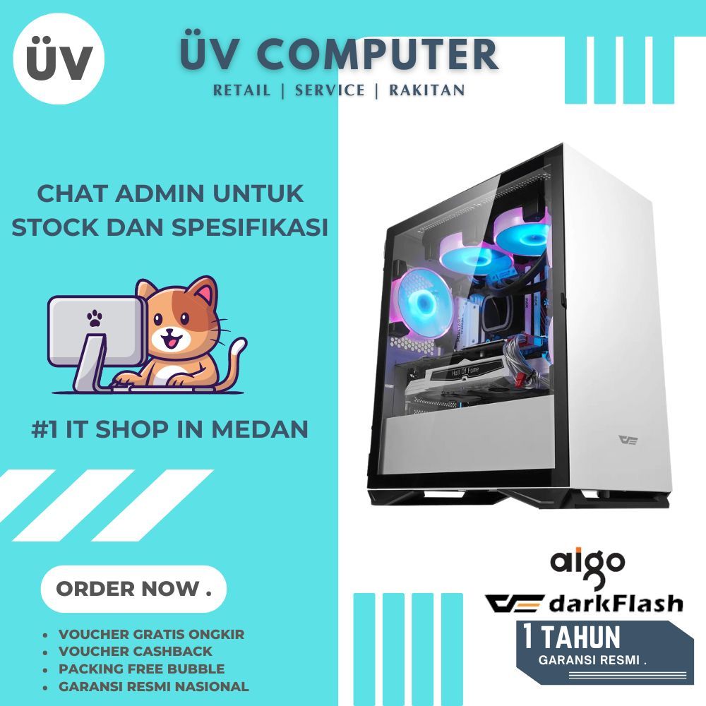 Jual Casing PC Komputer AIGO DarkFlash Dark Flash Luxury DLM22 | Mid ...
