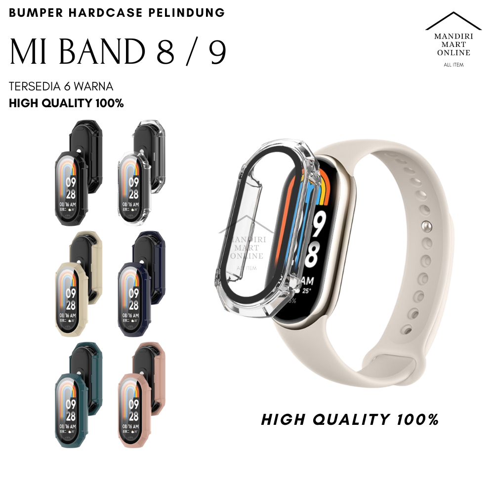 Jual Bumper Hard Case 2 in 1 Xiaomi Mi Band 8 Casing Hard Case PC Anti Gores Xiaomi Mi Smartband ...