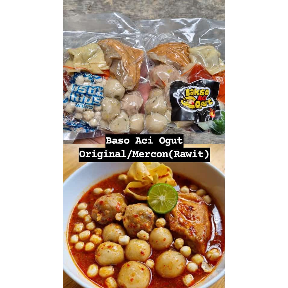 Jual Baso aci ogut original / mercon / tulang rangu bakso aci kuah ...