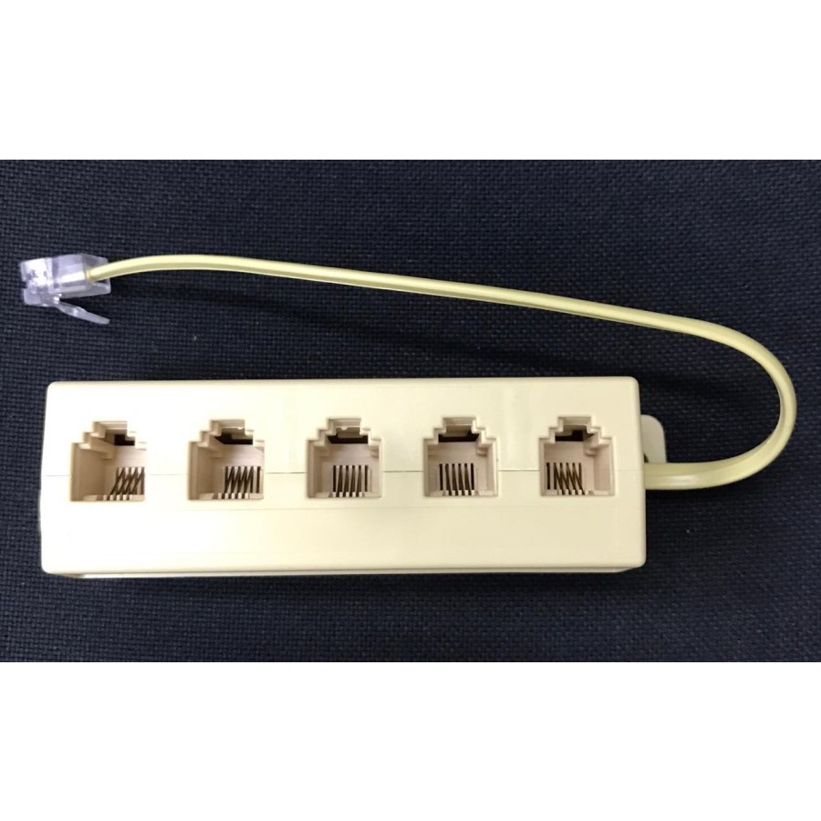 Jual Terminal Socket Cabang 5 Telepon 1 ke 5 Cabang RJ11 multi line 1 ...