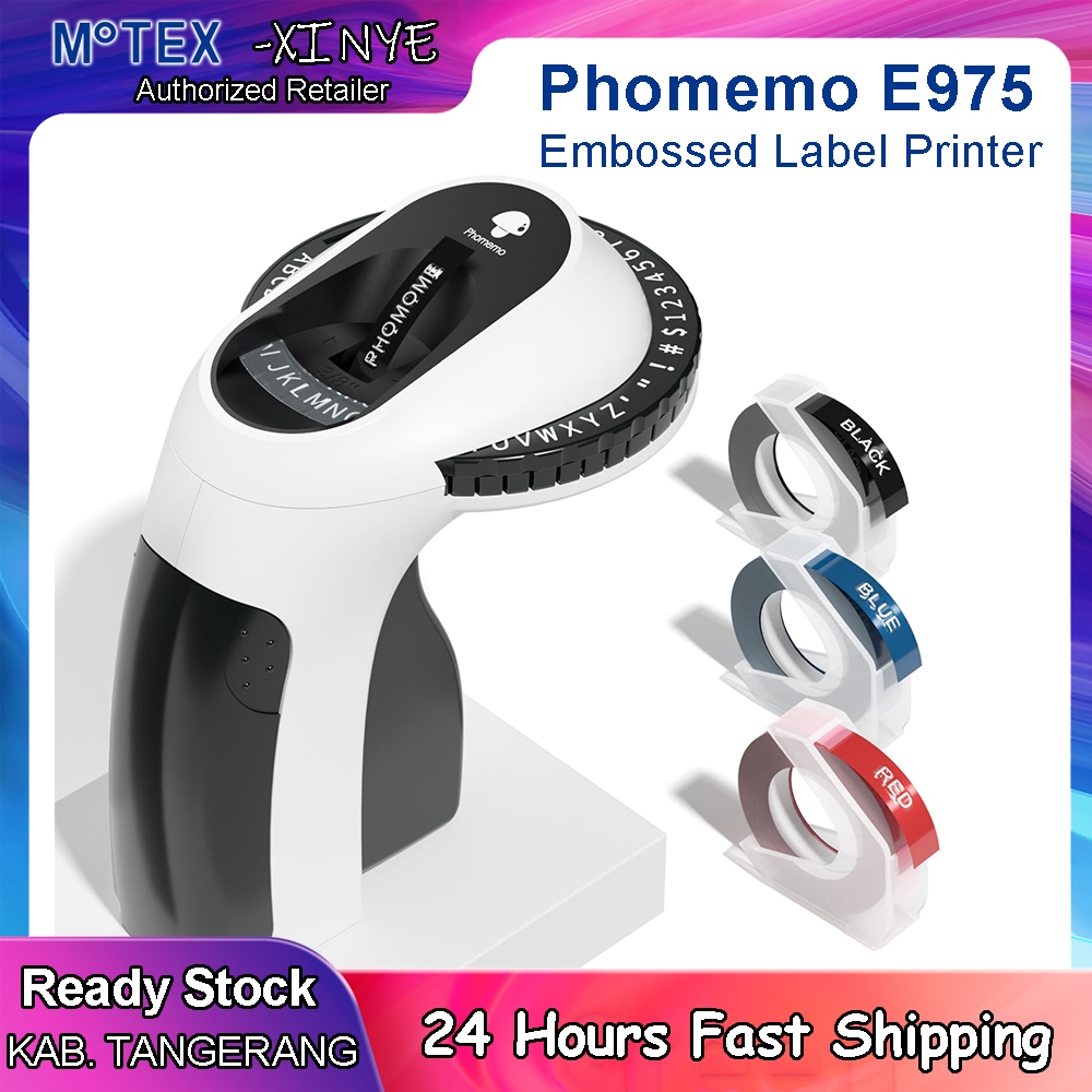 Jual Phomemo Embossing Label Maker E975 Vintage Retro Embossed Labeler ...