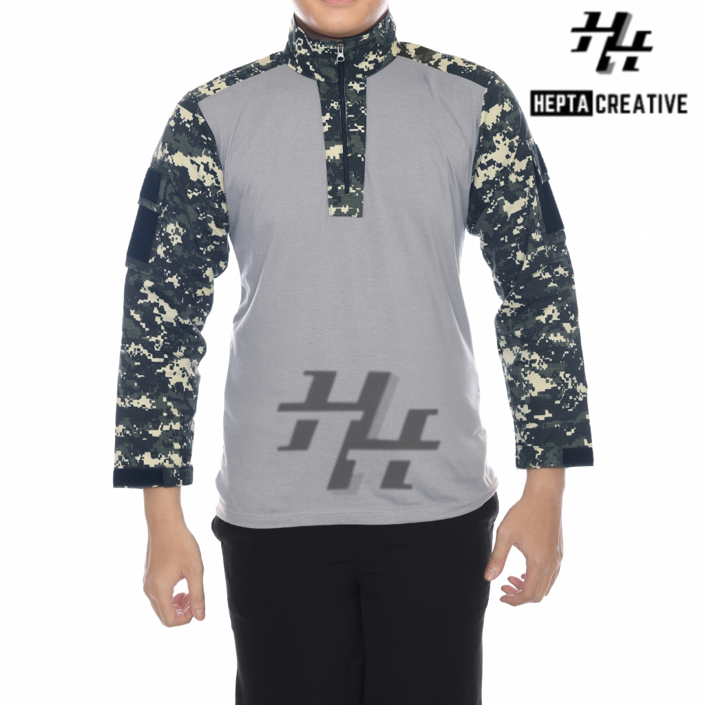 Jual BAJU ATASAN TACTICAL LENGAN PANJANG LORENG ACUPAT KAOS BDU TNI M L XL XXL HEPTA CREATIVE ...