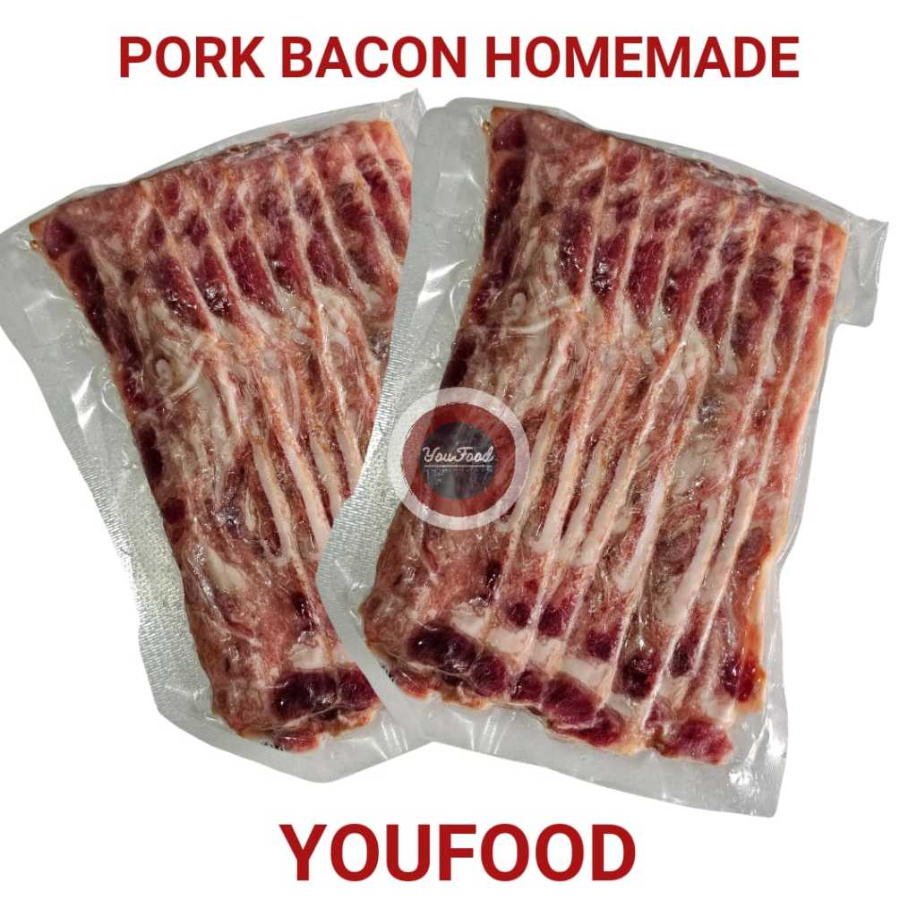 Jual Pork Bacon Homemade - Daging Babi Bacon 500gr | Shopee Indonesia