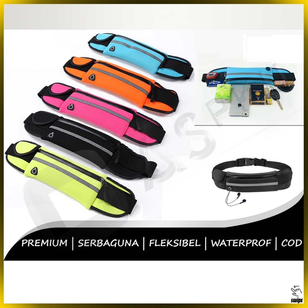 Jual Tas Pinggang V2 Olahraga Lari Running Jogging Marathon Bag Pinggul ...