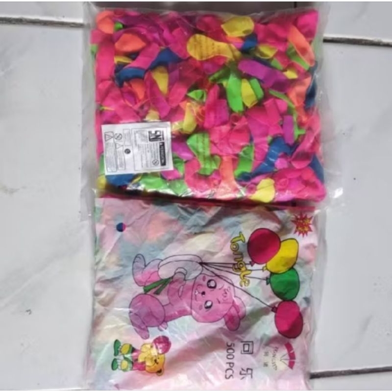 Jual balon latex tiup dan isi air isi 500pcs/bolon dekorasi acara ultan ...