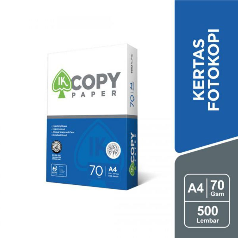 Jual Kertas HVS IK Copypaper A4 70 Gsm / HVS IK Copypaper A4 70 Gsm ...