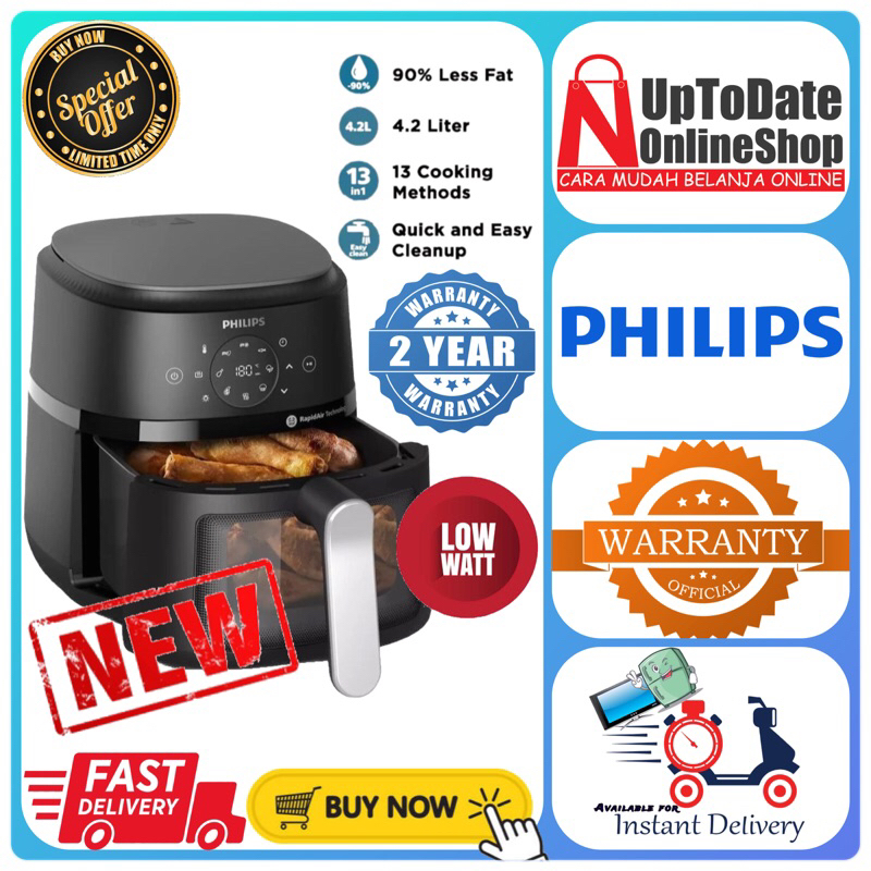 Jual PHILIPS NA221 - AIR FRYER DIGITAL 800W 4.2L NA 221 NEW ARRIVAL ...