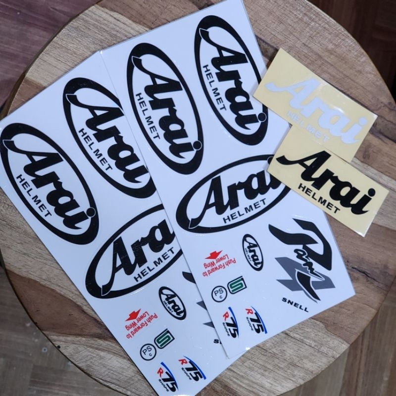 Jual Sticker logo helm set print cutting untuk TSR scott ram4 ram5 vz ...