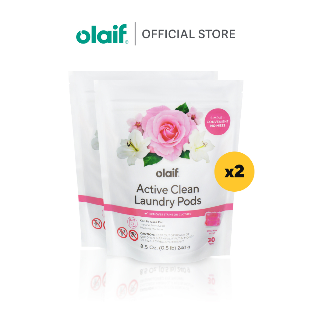 Jual [Bundle 2] Olaif Active Clean Laundry Pods - Deterjen Pods ...