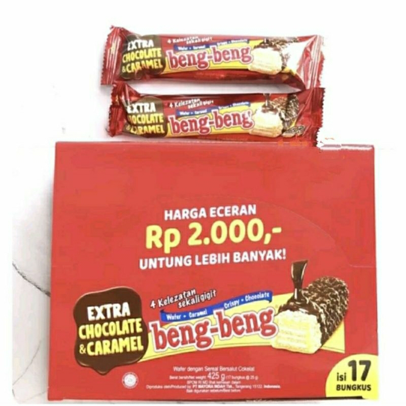 Jual BENG-BENG | PROMO | BENG-BENG KEMASAN JUMBO | BENG BENG COKELAT WAFER CARAMEL CRISPY UKURAN ...
