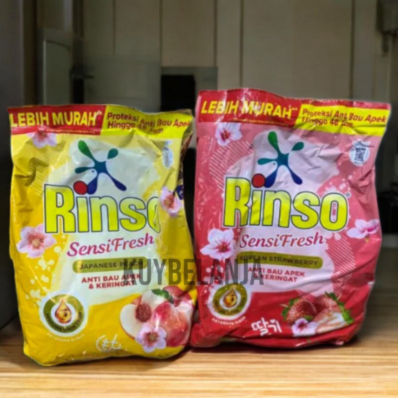 Jual RINSO bubuk 1,5 KG / SensiFresh / Japanese Peach /Korean ...