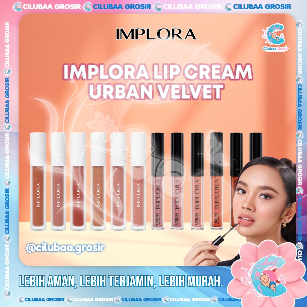 Jual IMPLORA Urban Matte Lip Cream Velvet Lip || Implora Lip Cream ...