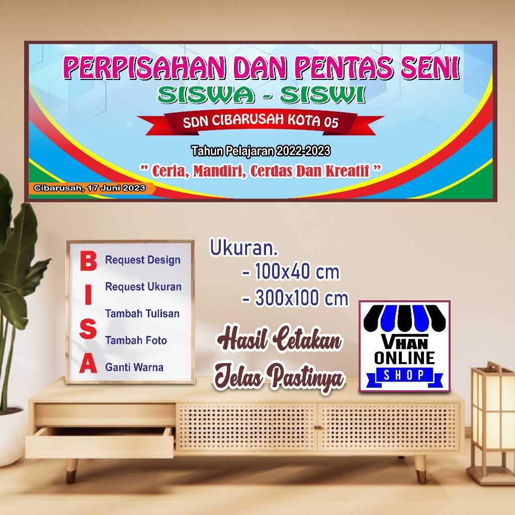 Jual Cetak Spanduk Banner Perpisahan Sekolah Atau Wisuda Sekolah ...