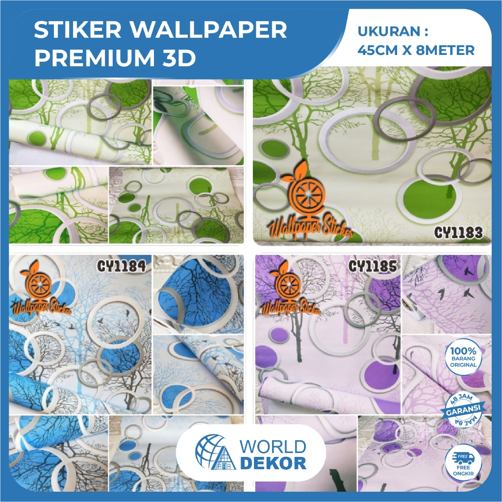 Jual Wallpaper Stiker 3D Wallsticker Premium Quality Wallpaper Dinding ...
