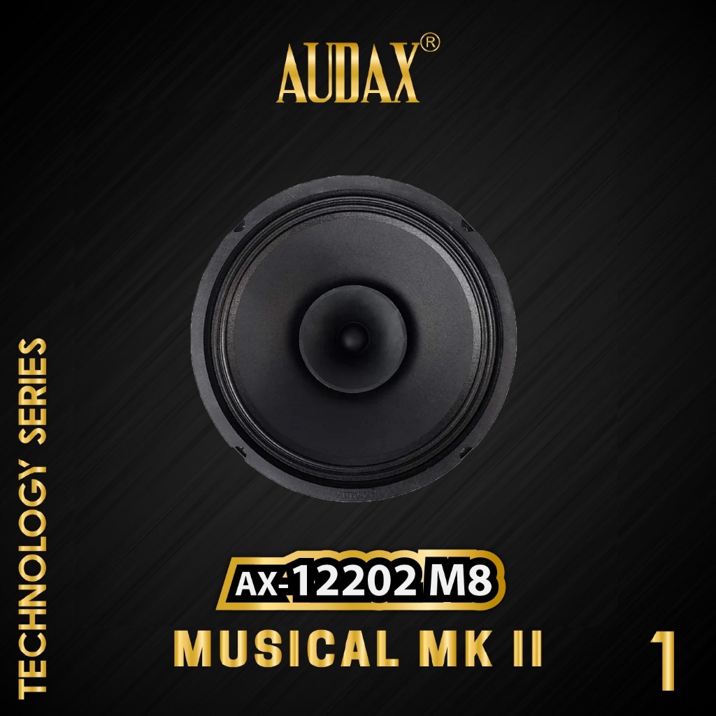 Jual Audax - Speaker Pasif 12" AX-12202 M8/ AX-12200 M8 Full Range Mid ...