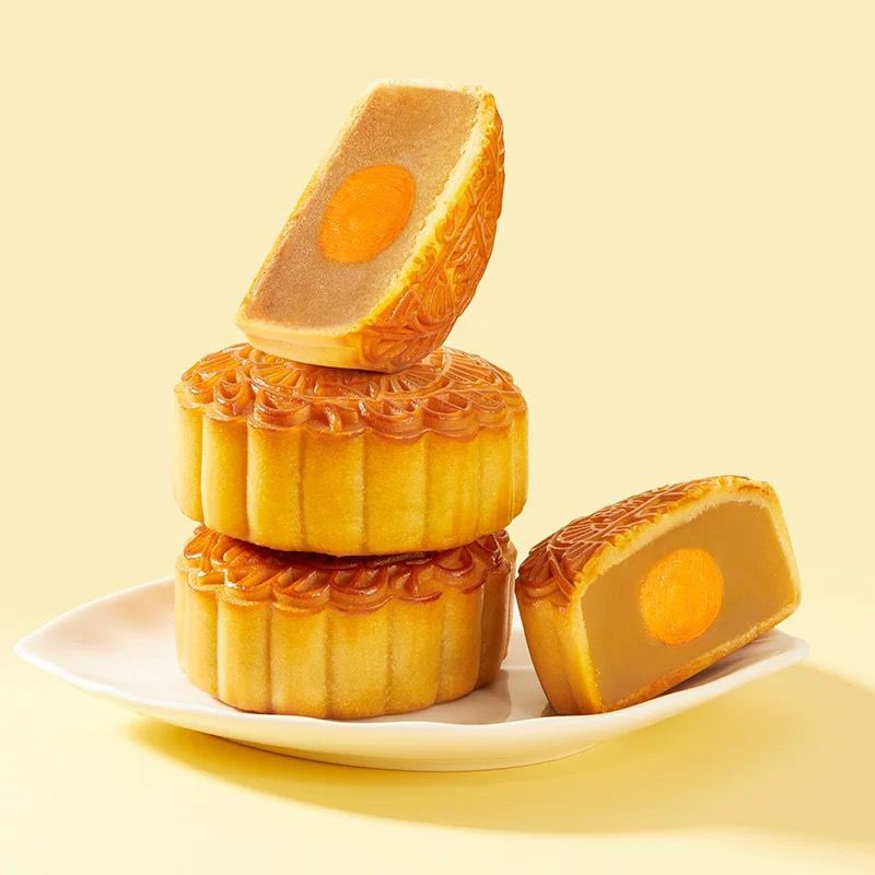 Jual MOONCAKE Kue Bulan Double Yolk | Double Yolk Pure White Lotus Seed ...