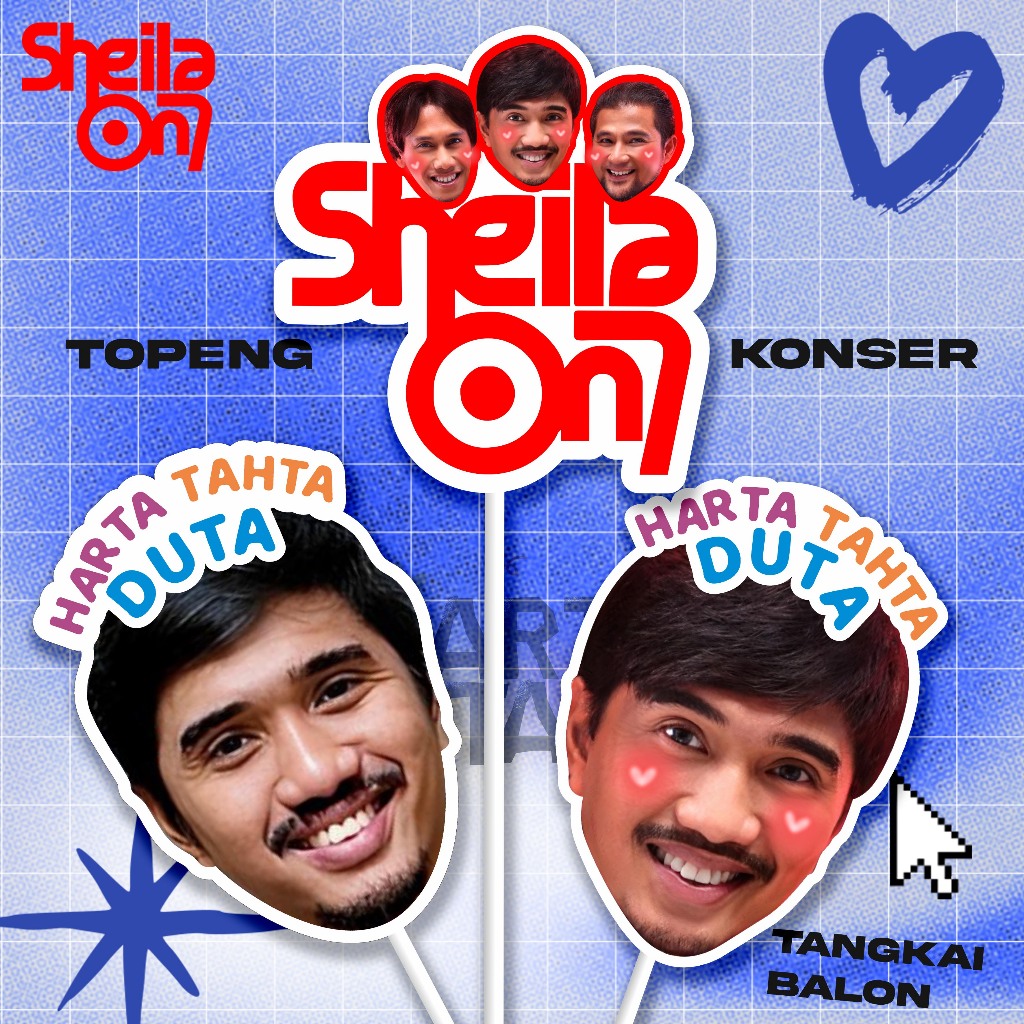 Jual TOPENG MUKA CUSTOM / SHEILA ON 7 / TOPENG WAJAH KONSER | Shopee ...