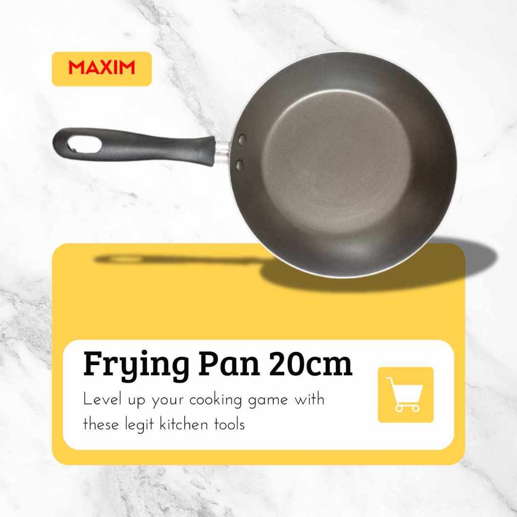 Jual MAXIM FRYPAN TEFLON 20CM/TEFLON MAXIM/TEFLON SERBAGUNA/TEFLON MASPION | Shopee Indonesia