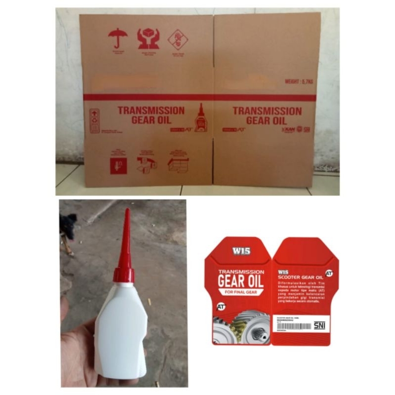Jual paket oli gear / gardan 120ml ( kardus + stiker + botol) | Shopee ...