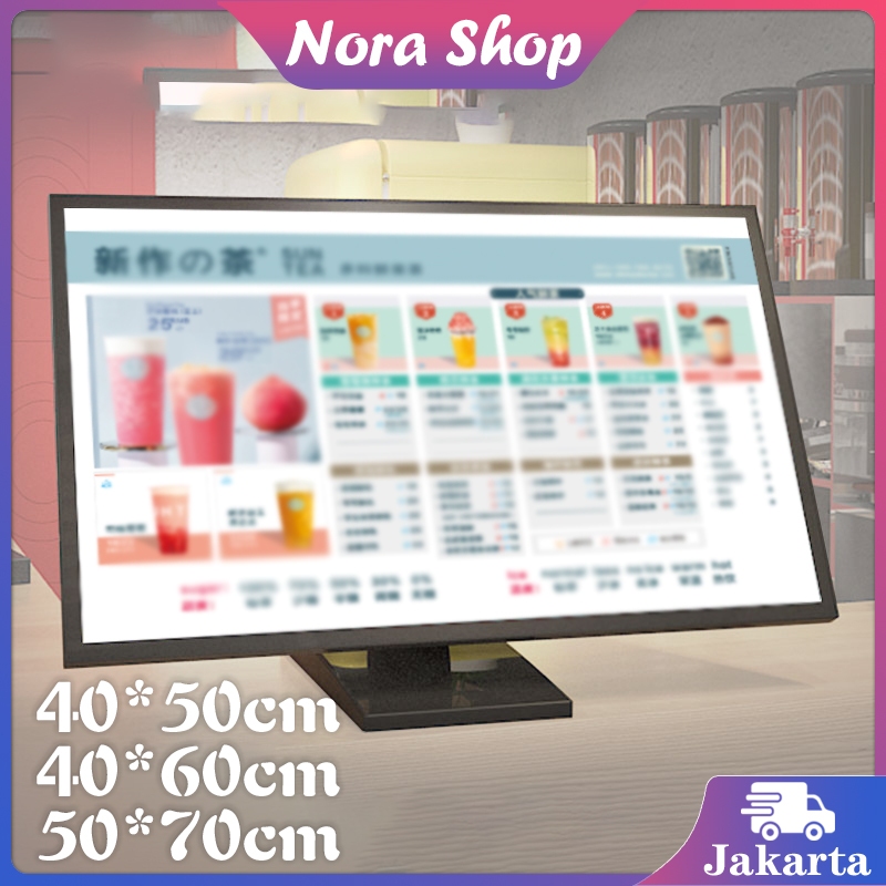 Jual Led Menu Display Table Stand Light Box Slim Light Box Menu Kotak ...