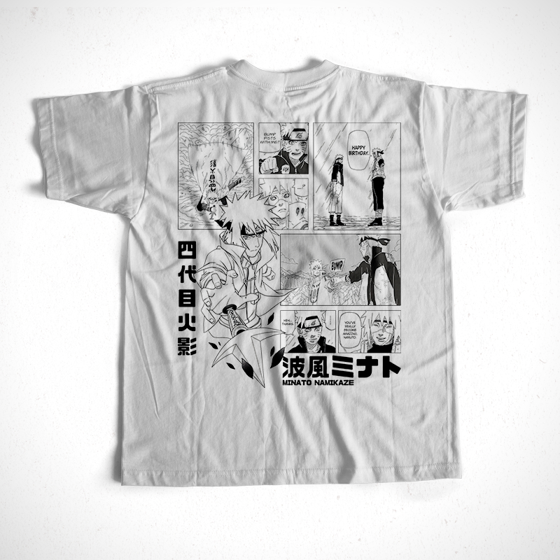 Jual AKIRA WORLD Kaos Anime Distro NARUTO SHIPPUDEN NAMIKAZE MINATO ...