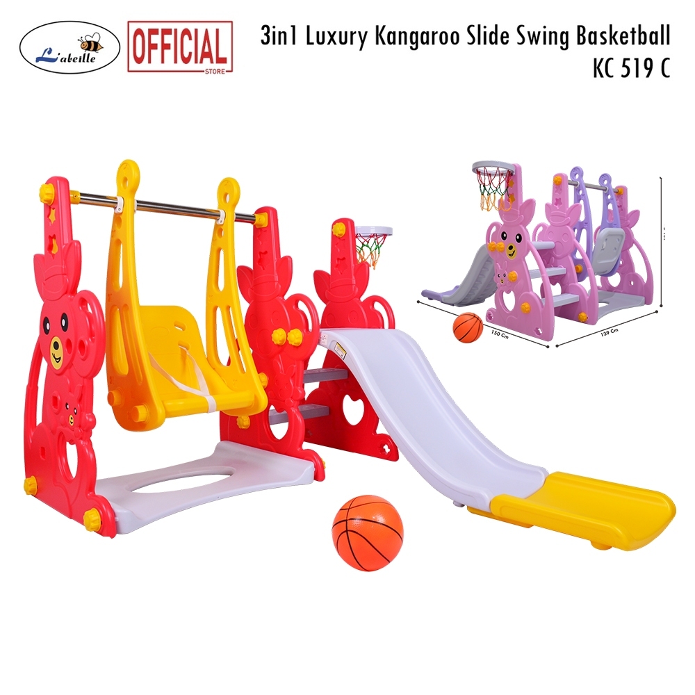 Jual Labeille 3in1 Luxury Kangaroo Slide Swing Basketball KC 519 C ...