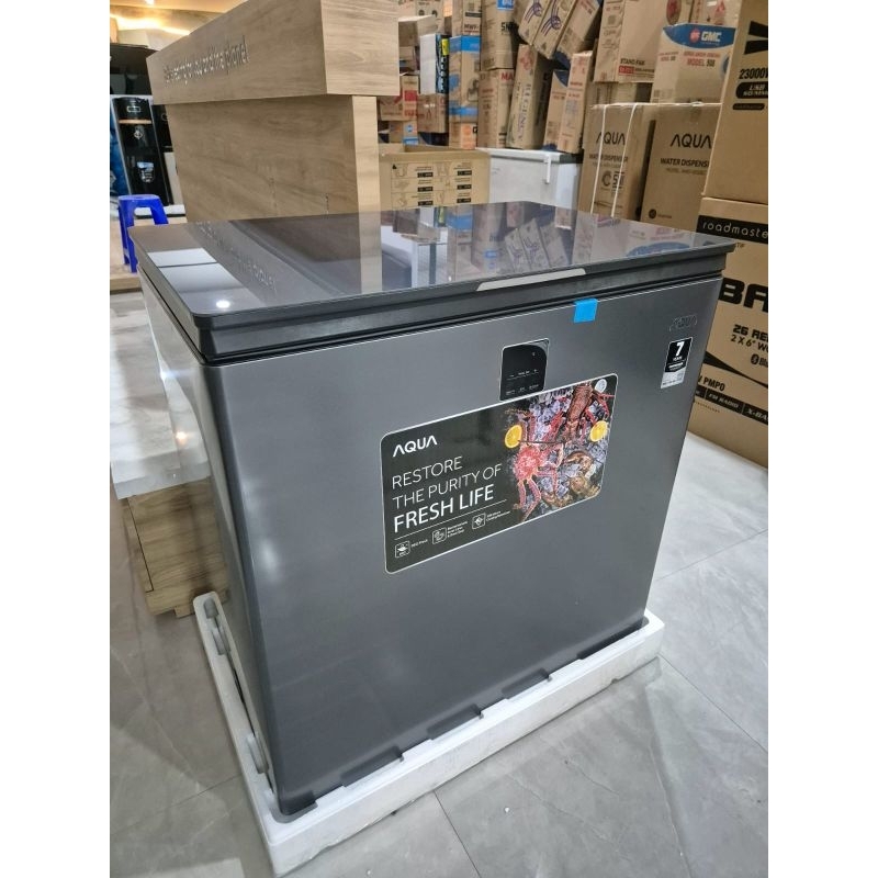 Jual AQUA - CHEST FREEZER BOX (200L) - AQF-220DF | Shopee Indonesia
