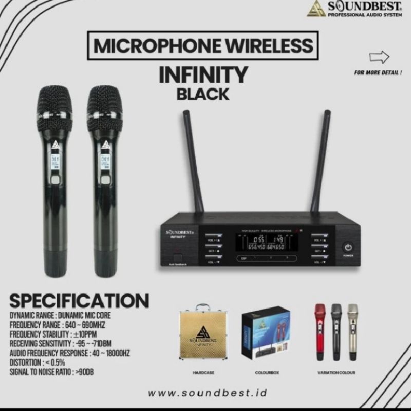 Jual Mic wireless soundbest Infinity original with anti feedback ...