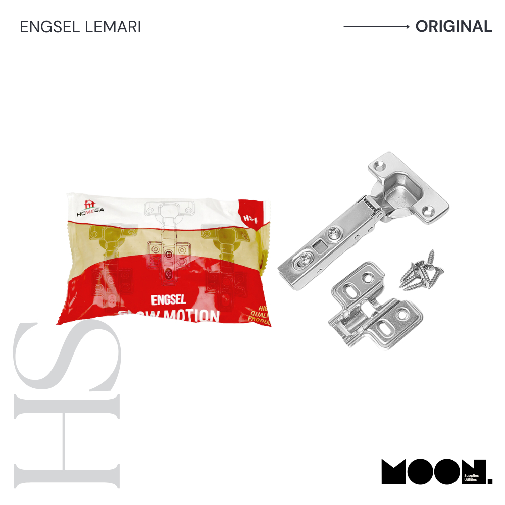 Jual Moon Supply - Engsel Homega HS-01 - Engsel Soft Close, Engsel Slow ...