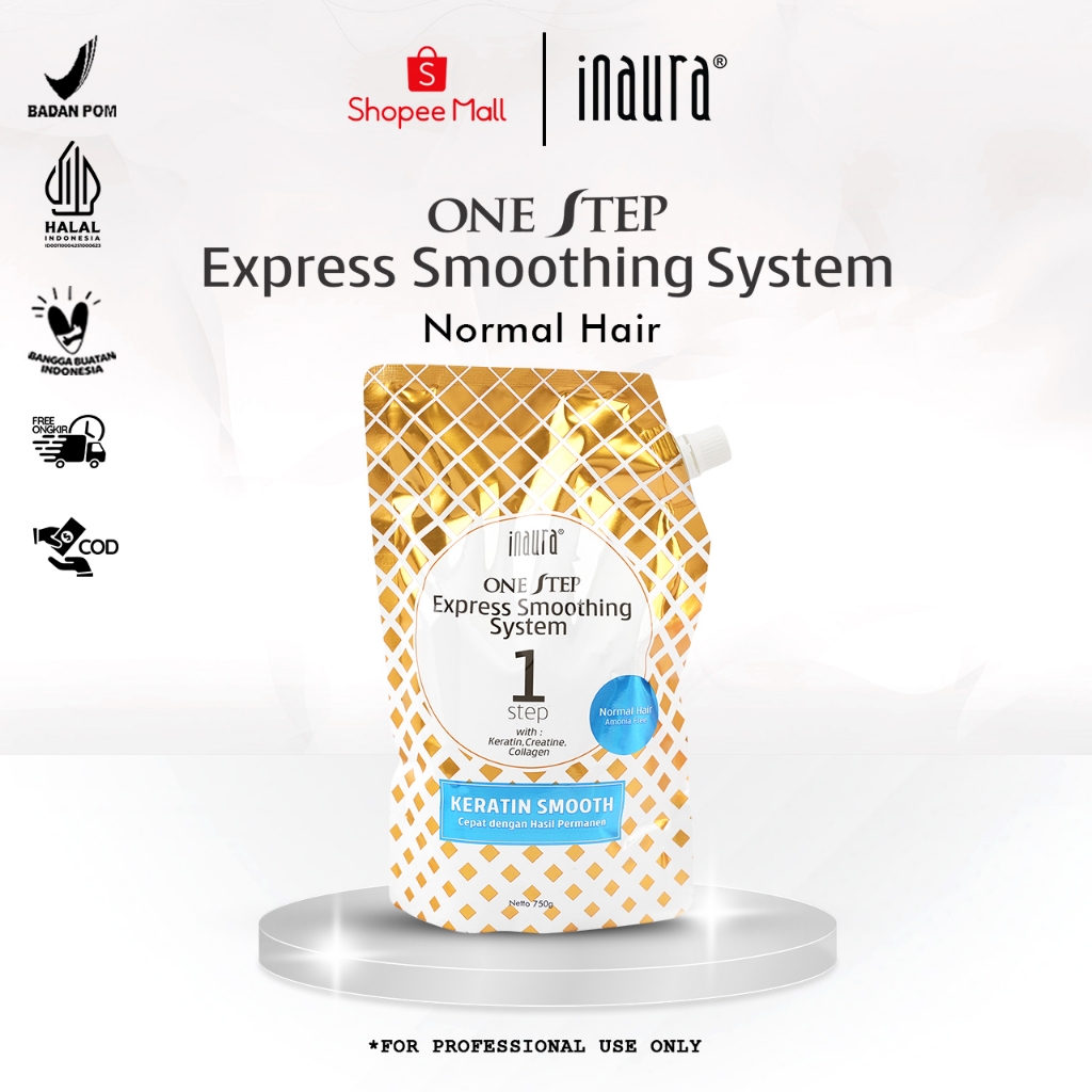 Jual Inaura One Step Express Smoothing Step 1 (Normal Hair) 750gr ...