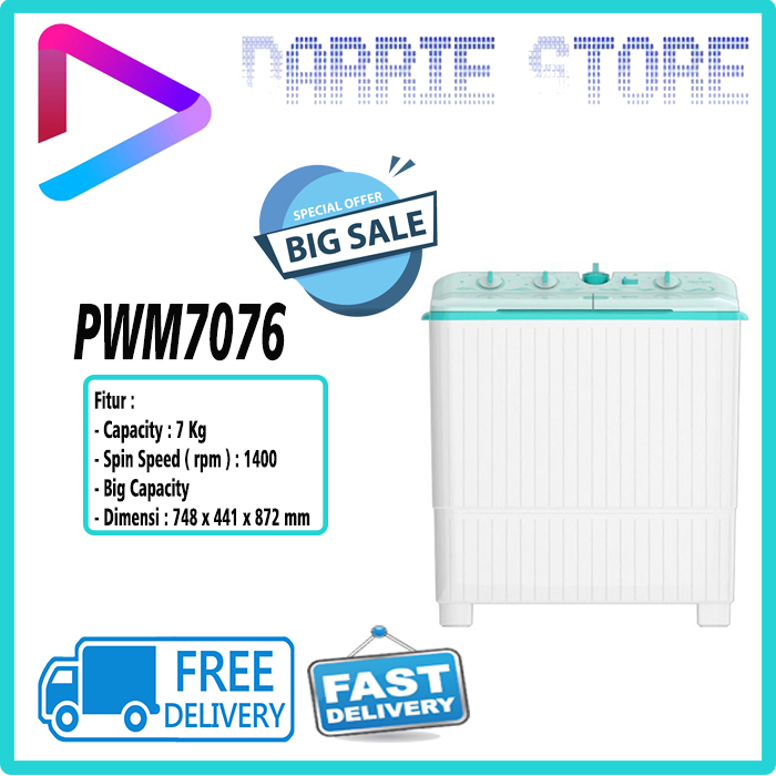 Jual POLYTRON Mesin Cuci 2 Tabung Twin Tube Giant Series Hijab 7 KG PWM ...