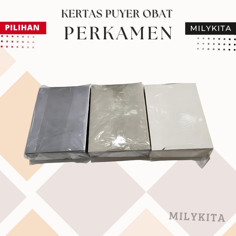 Jual Kertas Puyer Obat 7,5x10 cm Perkamen Putih & Buram 500 Lembar Pembungkus Bubuk Racikan ...