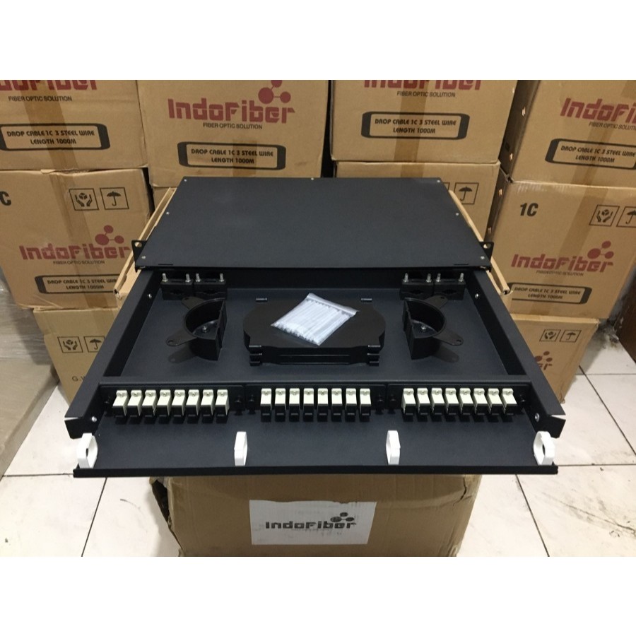 Jual OTB 24 core SC multimode OM1/OM2/OM3 rackmount sliding / OTB 24 ...