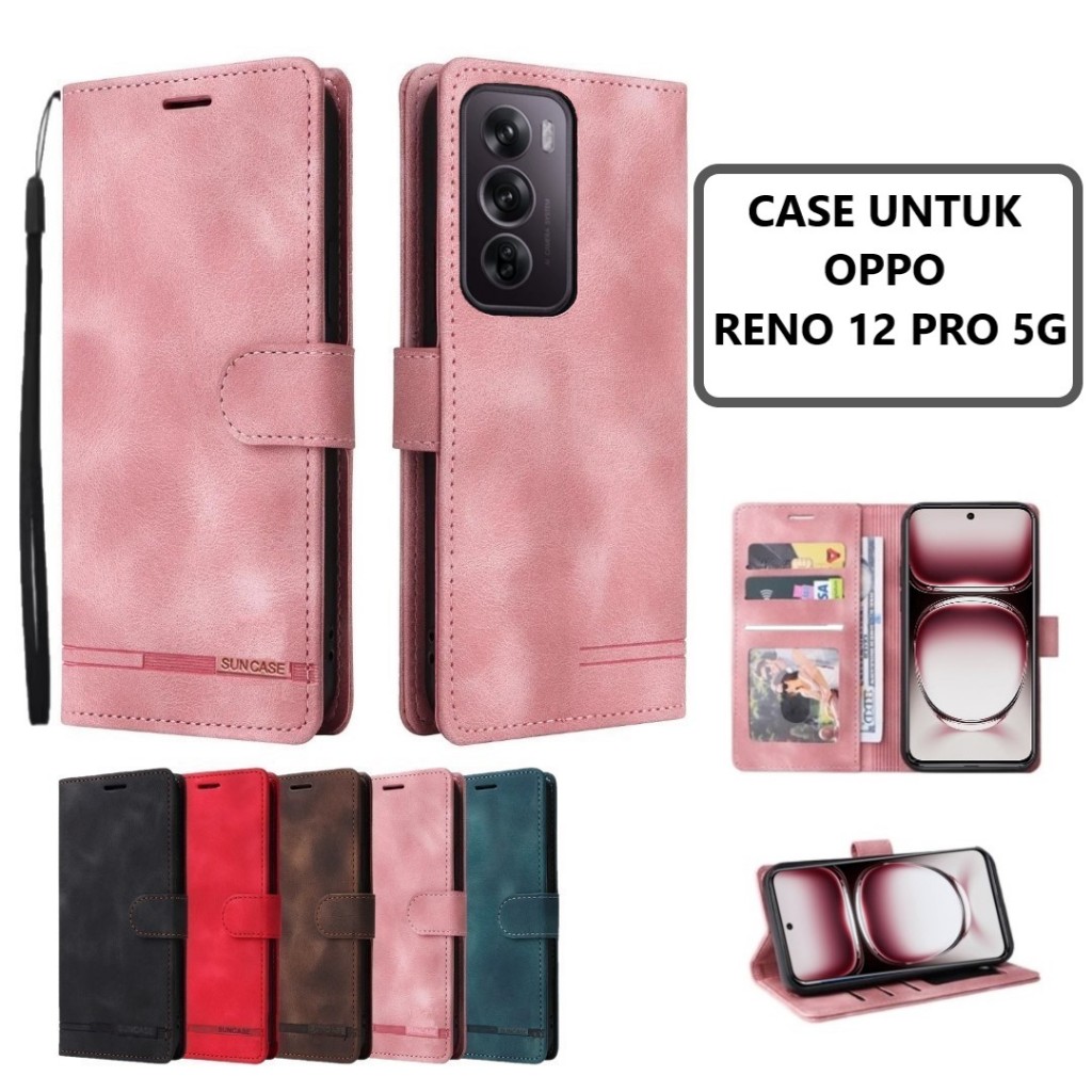 Jual Casing OPPO RENO 12 PRO 5G model flip buka tutup case kulit ada ...